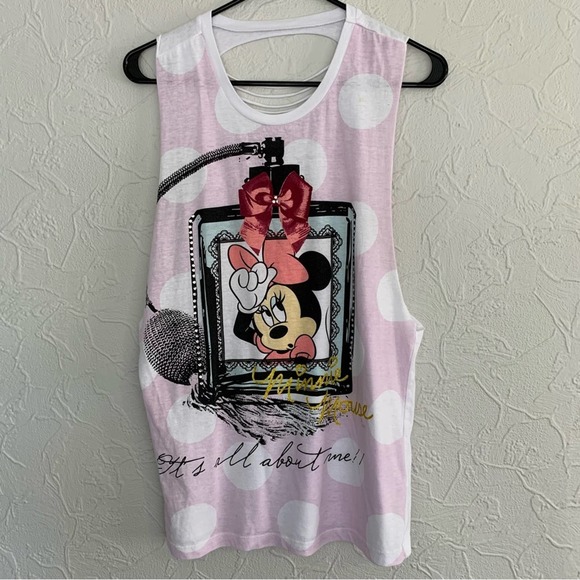 Disney | Tops | Womens Disney Minnie Mouse White Tank Top Size Medium ...